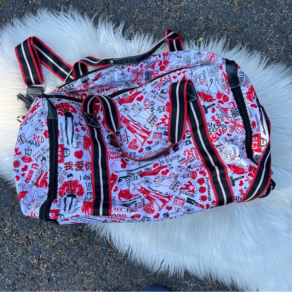 Sydney Love | Bags | Sydney Love Red Black And White Graphic Large ...